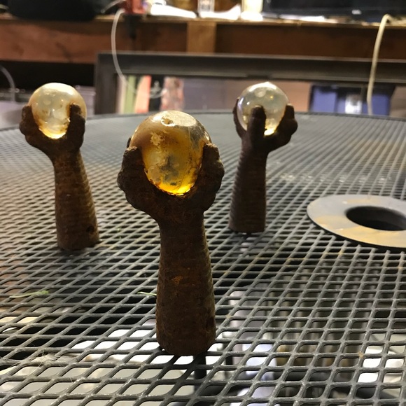 Other | 3 Antique Cast Iron Claw Glass Ball Feet | Poshmark